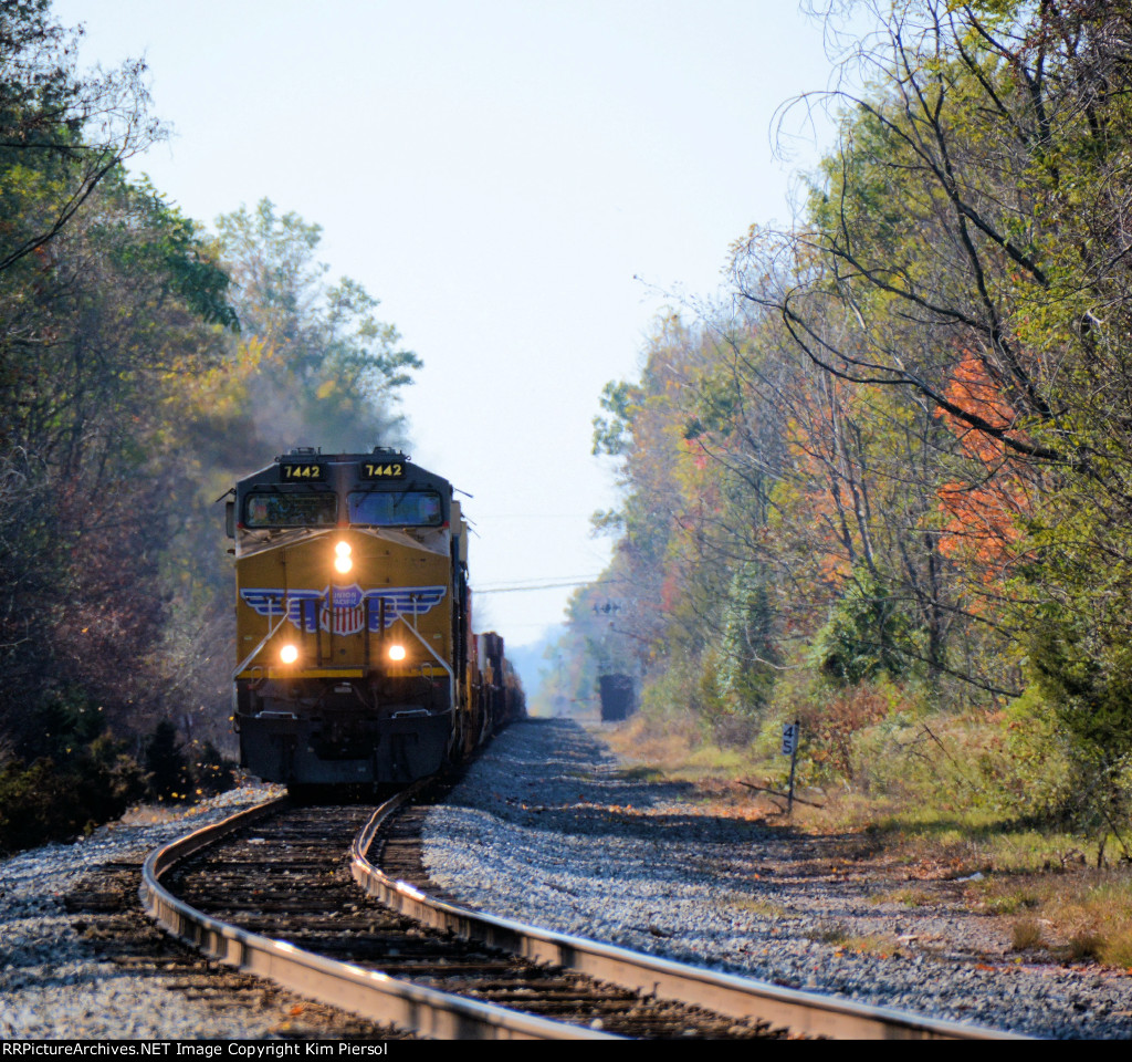 UP 7442 CSX Train Q190 (Single Stacks)